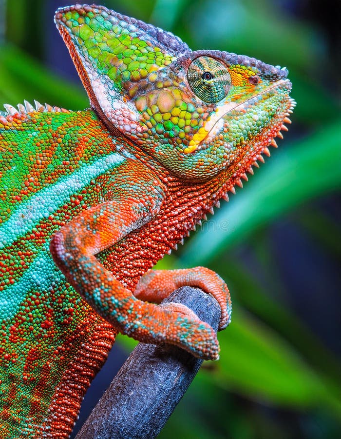 Chameleon Ps Work Background Looks Like Leather Surface Stock ...