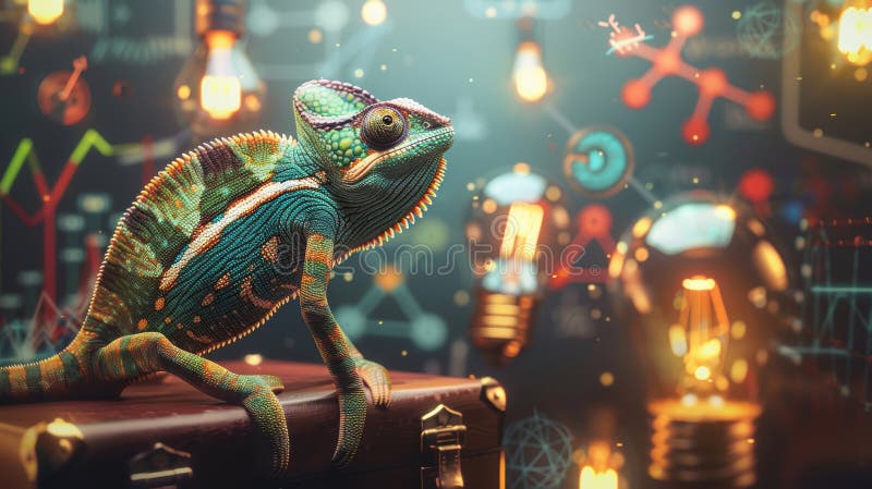 Chameleon Symbolizing Adaptability in Dynamic Business Environments ...