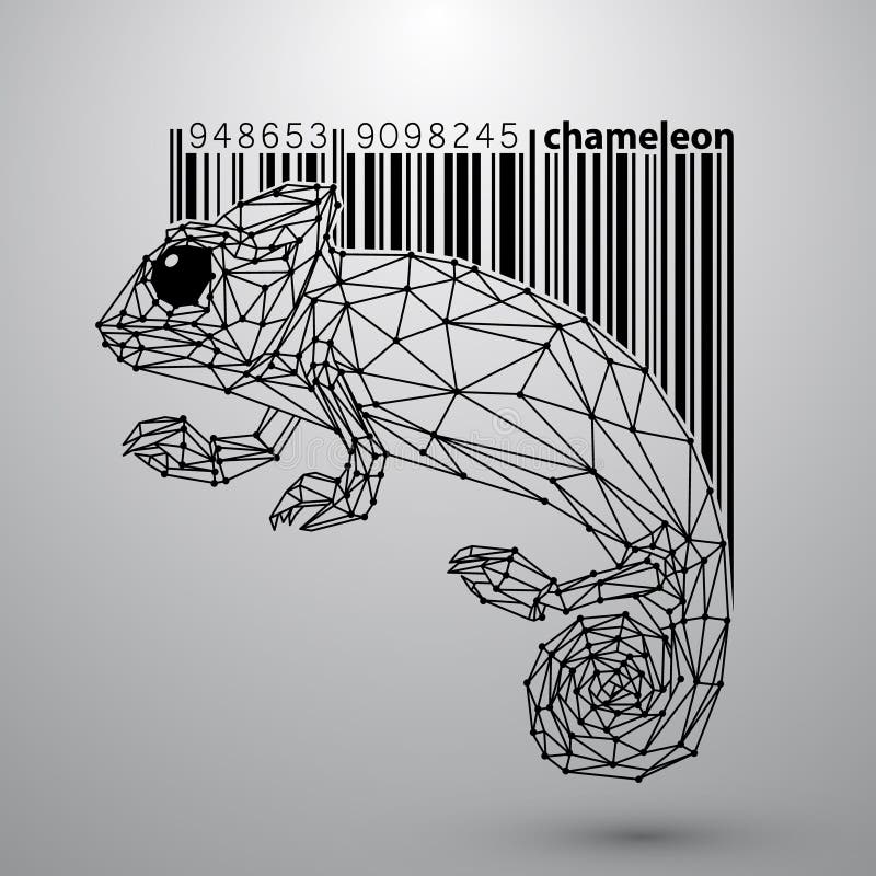 Chameleon Triangles Barcode Stock Illustrations – 2 Chameleon Triangles ...