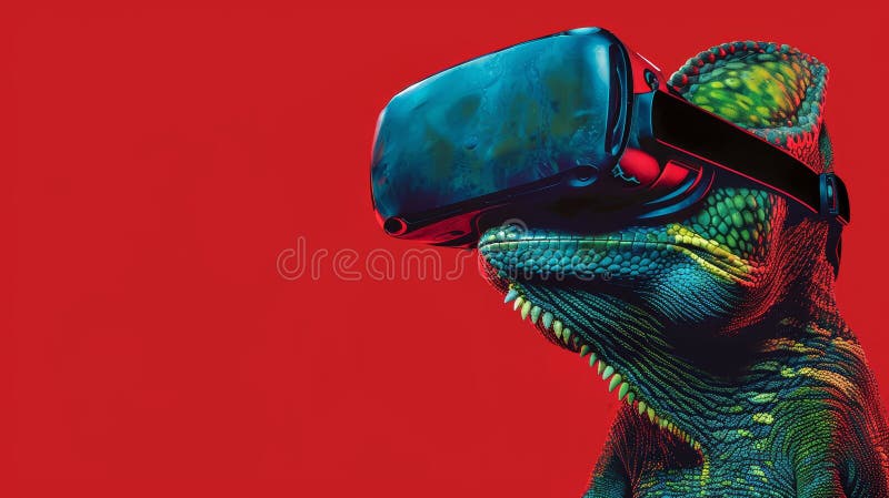 Chameleon in Vr Glasses Design with Ample Space for Text and Graphics ...
