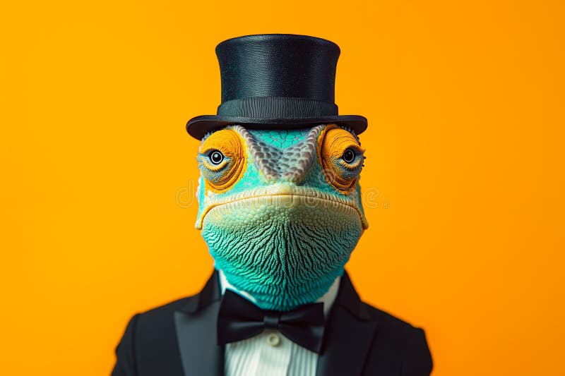 Gecko Tuxedo Suit Standing Stock Photos - Free & Royalty-Free Stock ...
