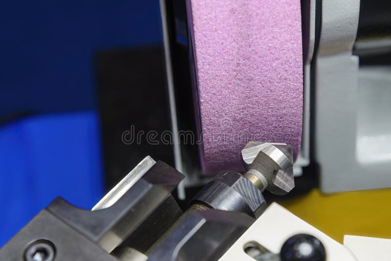 The Chamfer Tool Regrinding Process with Abrasive Stone Wheel Stock ...