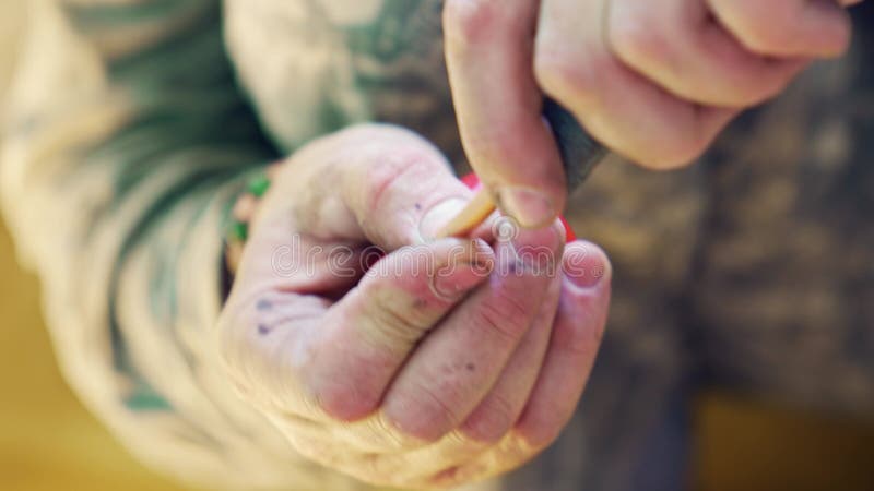 Chamfering of Copper Pipe. Process of Removing Pointed Edge at End of ...