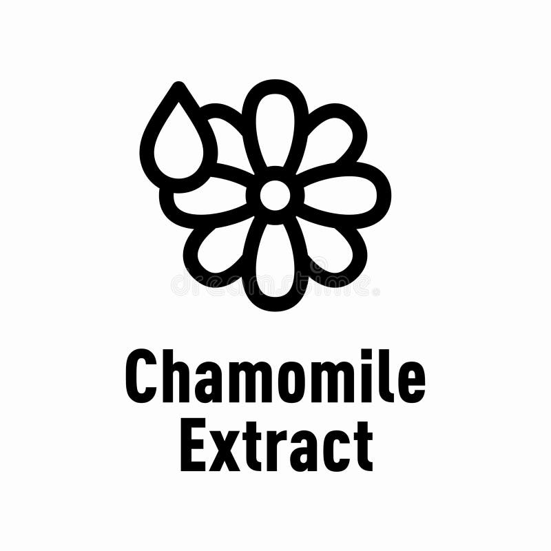 Chamomile Extract Vector Information Sign Stock Vector - Illustration ...