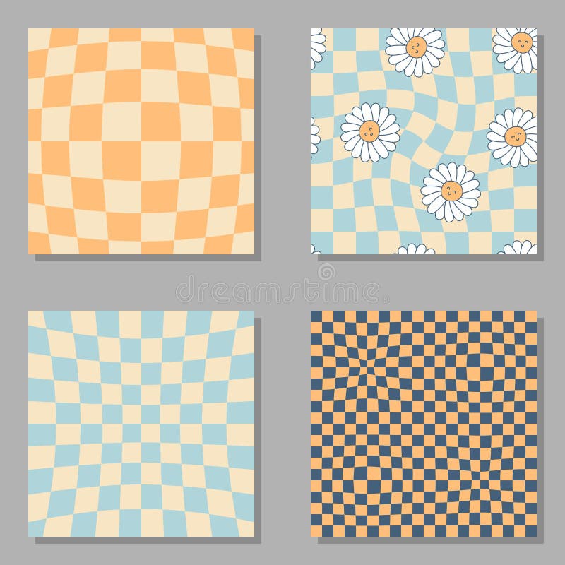 Retro Wavy Checkerboard Stock Illustrations – 337 Retro Wavy ...
