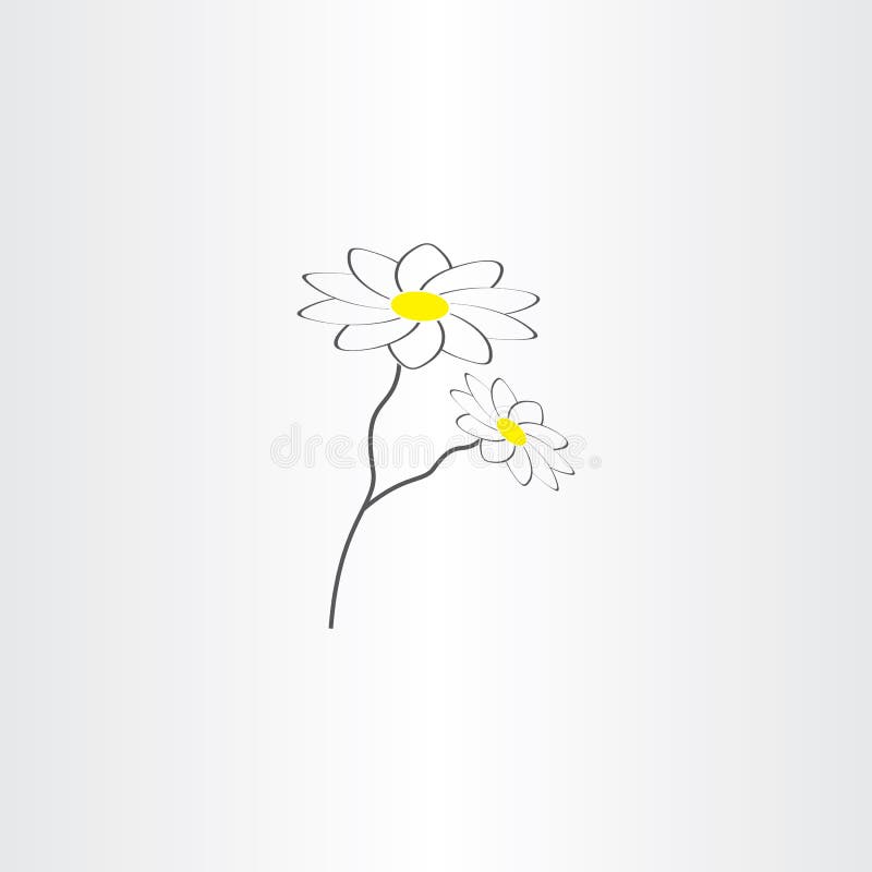 Chamomile Icon Vector Design Stock Vector - Illustration of icon ...