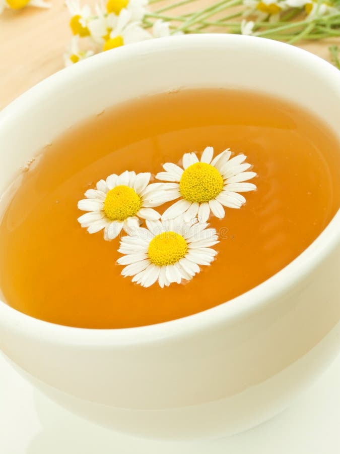 Chamomile tea stock photo. Image of drink, closeup, flower - 14797700