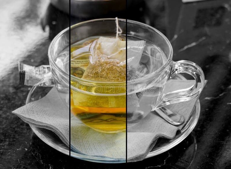 Chamomile Tea Cup Collage in Cafe Stock Image - Image of alcohol ...