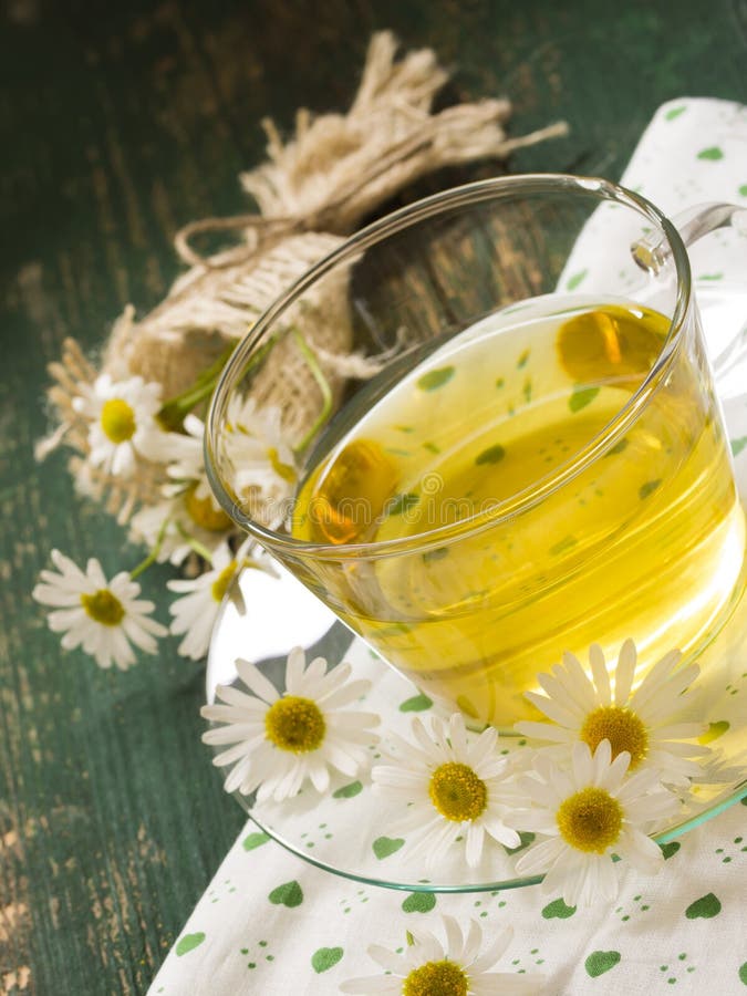 Cup of pure chamomile tea stock image. Image of drink - 42390823