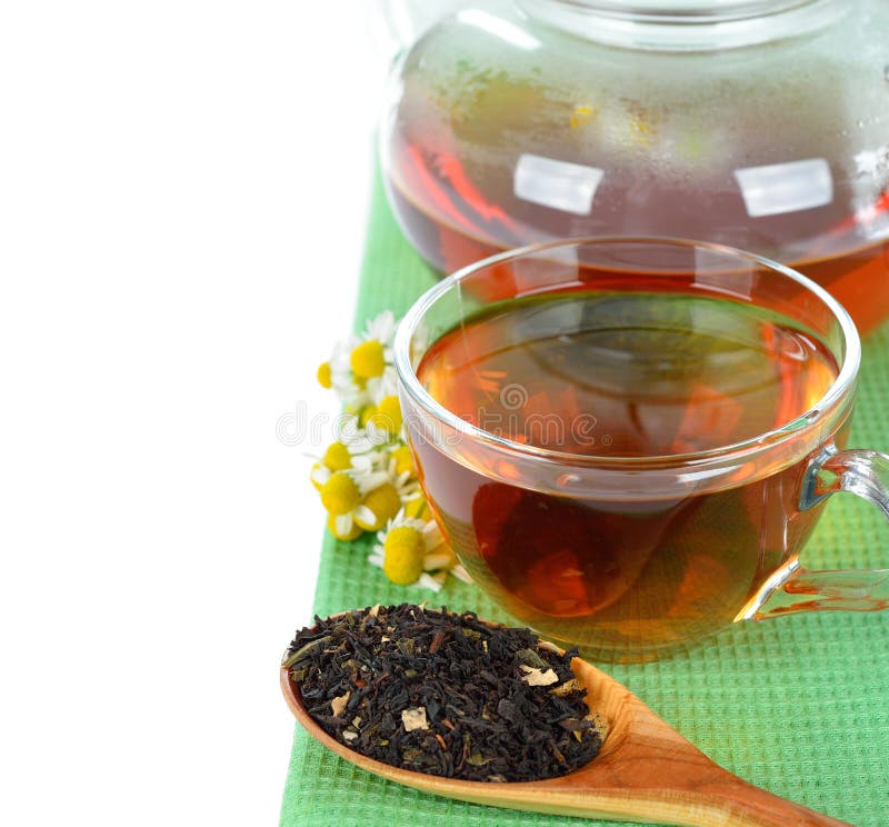 Chamomile tea stock photo. Image of saucer, wholesome - 30828842