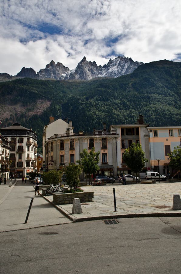 Chamonix, France editorial image. Image of walkway, exterior - 26824180