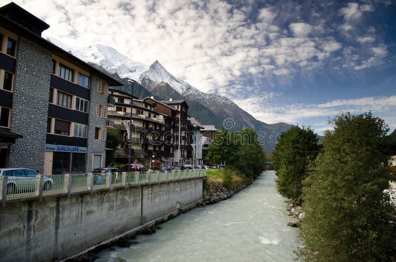 Chamonix, France editorial image. Image of downtown, view - 28008910