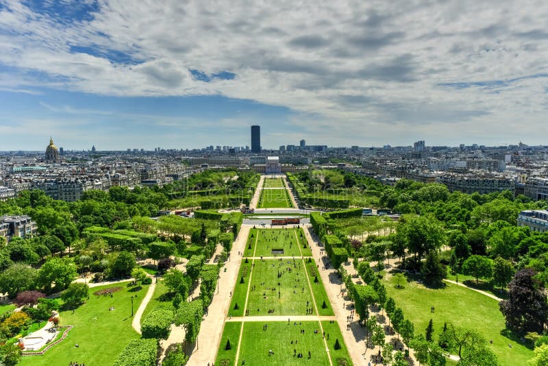 Champ De Mars - Paris, France Stock Image - Image of green, capital ...