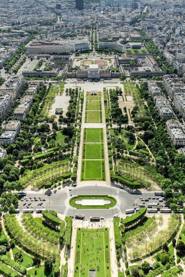 Champ De Mars - Paris, France Stock Photo - Image of building, landmark ...