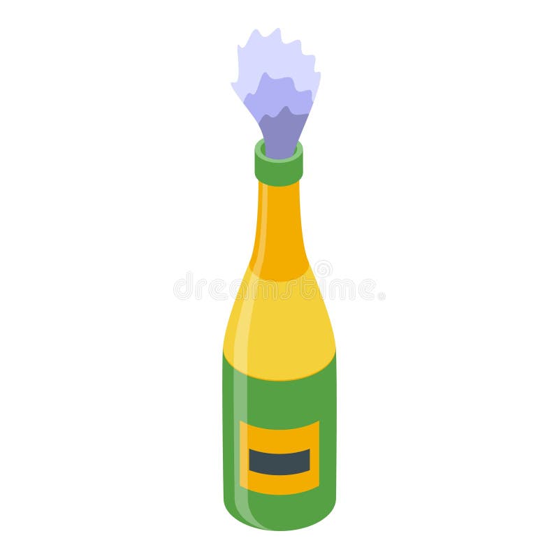 Champagne Bottle Popping Cork with Exploding Wine Cork Stock Vector ...