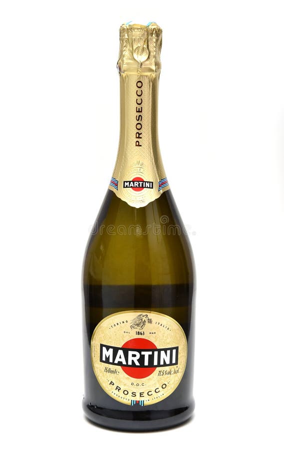 Champagne Bottle Prosecco Martini Editorial Image - Image of italian ...