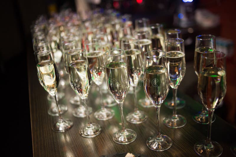 Champagne Catering for Guests Stock Image - Image of holiday, open ...
