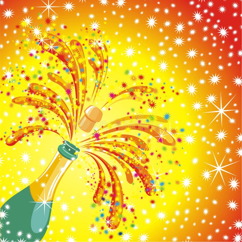 Champagne Celebration Background. Vector Stock Vector - Illustration of ...