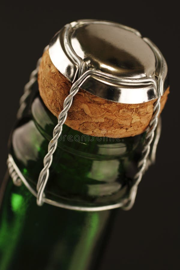 Champagne cork stock photo. Image of glass, black, alcoholic - 12885424