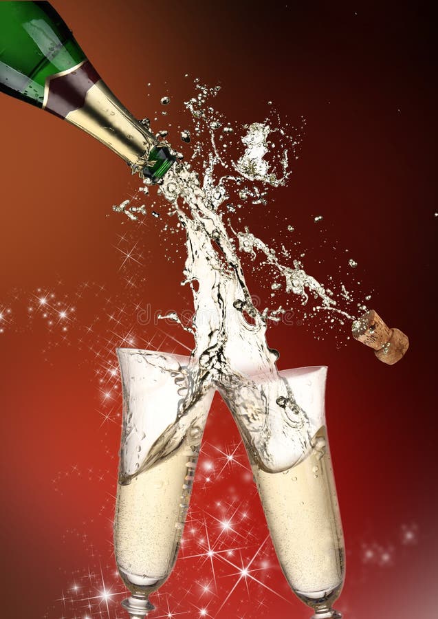 Champagne explosion stock photo. Image of party, splash - 27356020