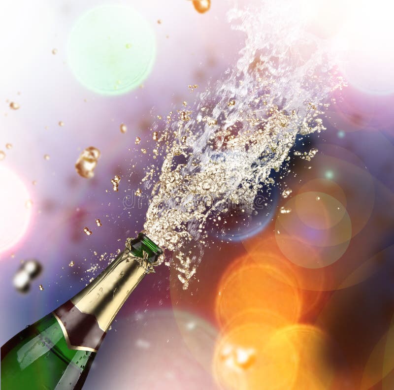 Champagne explosion stock photo. Image of popping, drink - 27776036
