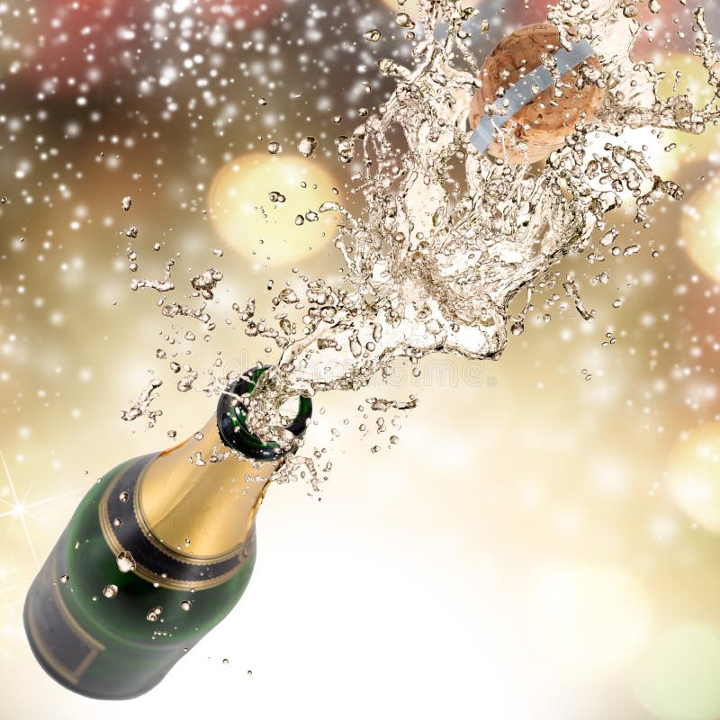 Champagne explosion stock photo. Image of splashing, exploding - 34983278
