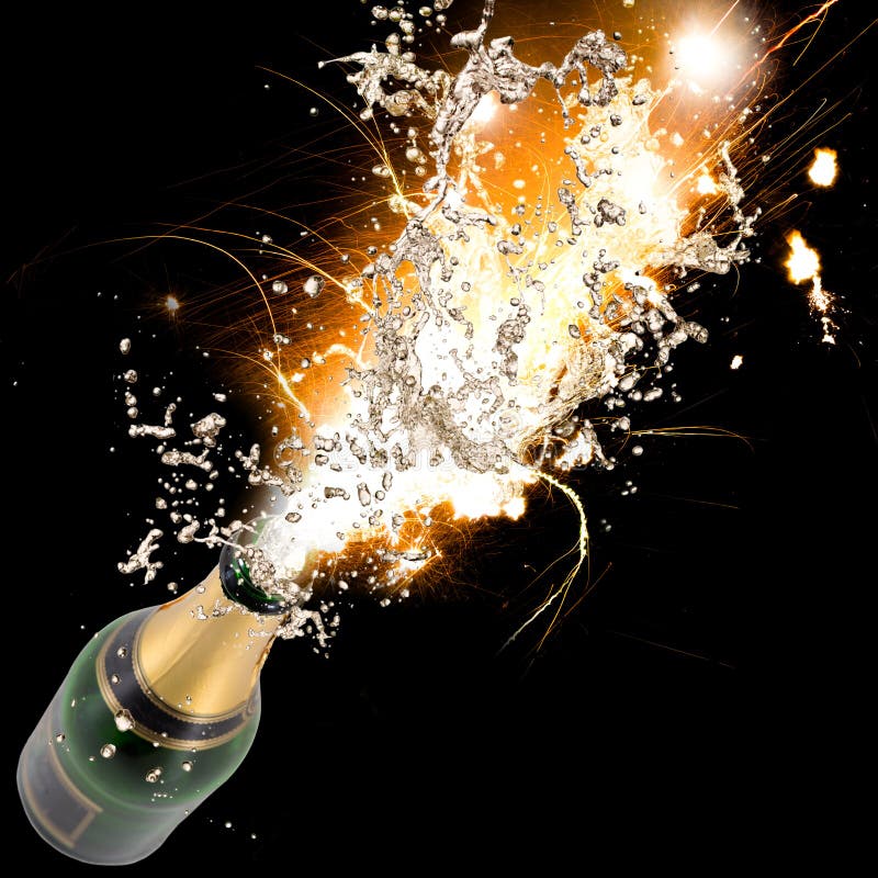 Champagne explosion stock image. Image of cork, explosion - 35335573