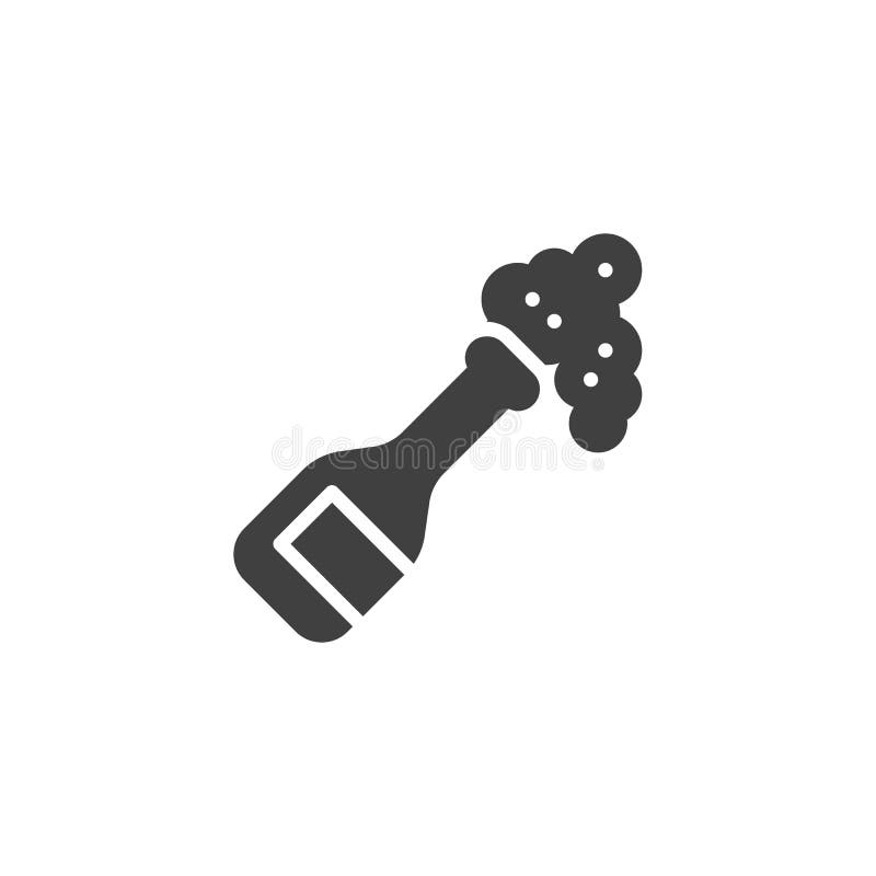 Champagne Explosion Vector Icon Stock Vector - Illustration of perfect ...