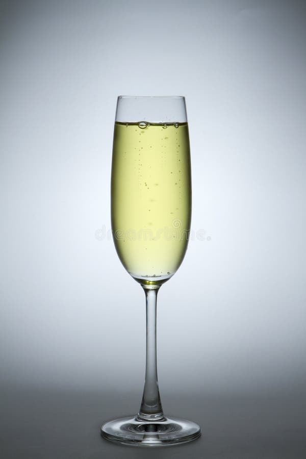 Crystal Glasses of Champagne on the Wedding Reception Table. Table ...