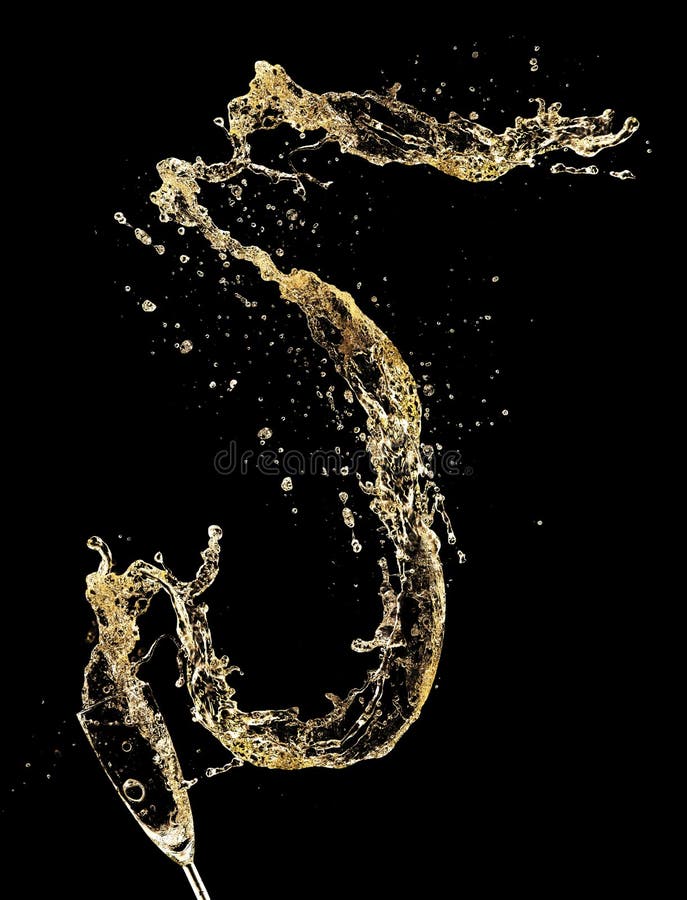 Champagne splash stock image. Image of spray, year, champagne - 35349557