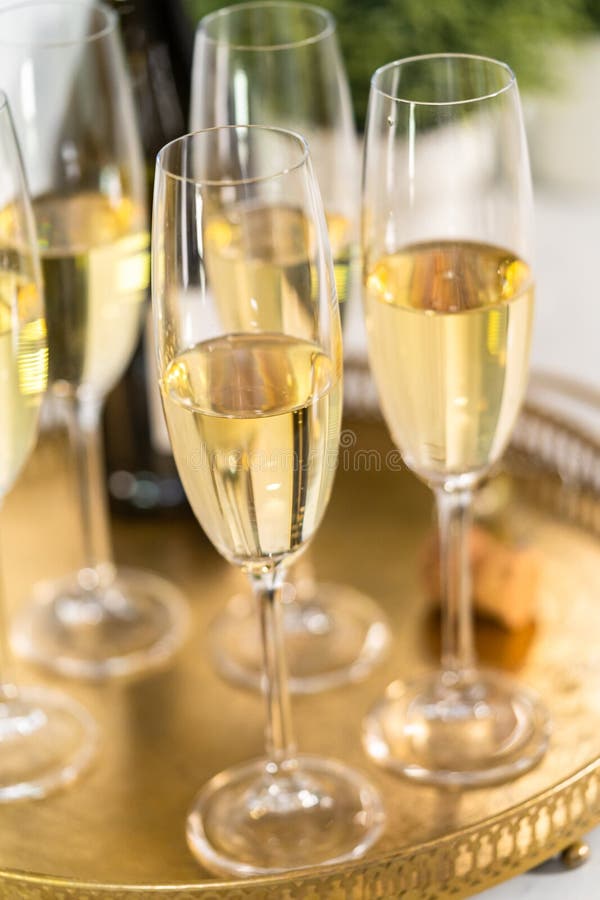 Champagne glasses stock image. Image of refreshment - 259651995