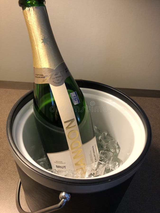Champagne on Ice, Hotel Ice Bucket Editorial Photography - Image of ...