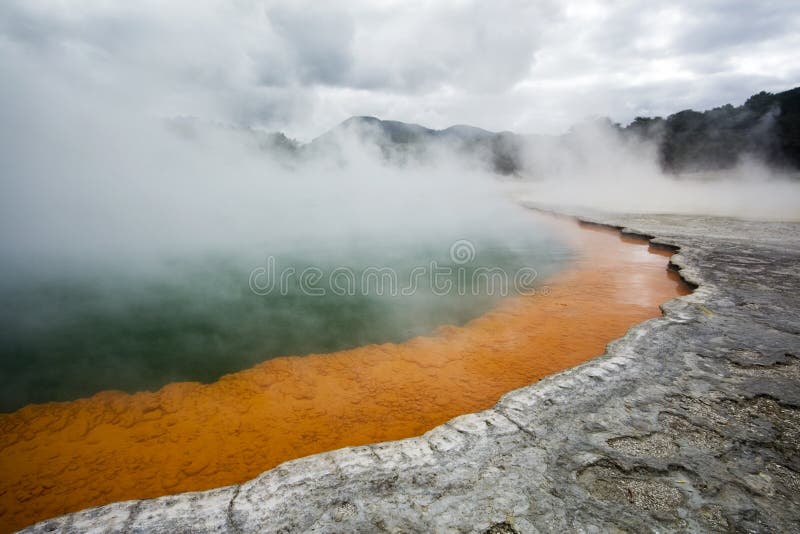 Volcanic Mud Pool stock photo. Image of magma, thermal - 11339304