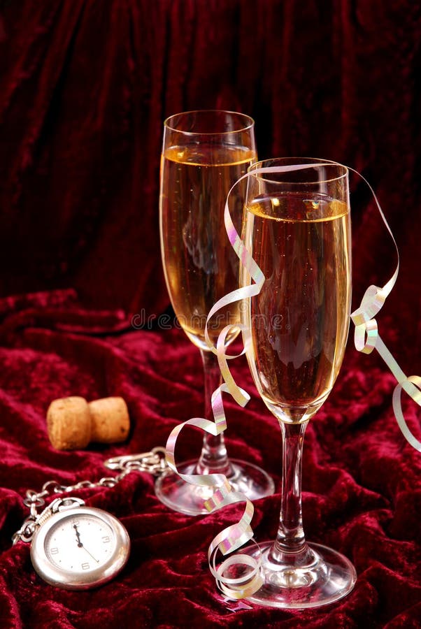 Champagne for New Year stock image. Image of countdown - 11713073