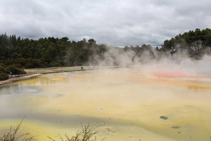 Champagne Pool stock image. Image of craters, volcanic - 26999527