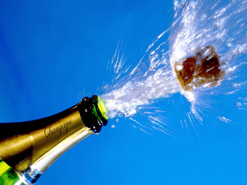 Champagne Popping Bottle stock image. Image of year, celebration - 37399481