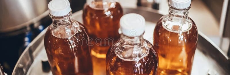 Champagne and Sparkling Wine are Produced Using an Automated Bottling ...