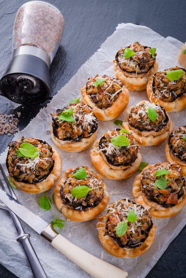 Mediterranean Filo Pastry Canapes Stock Image - Image of canape, pastry ...