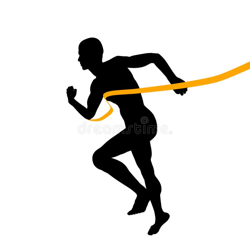 Sprinter running stock vector. Illustration of speed, sport - 4644675