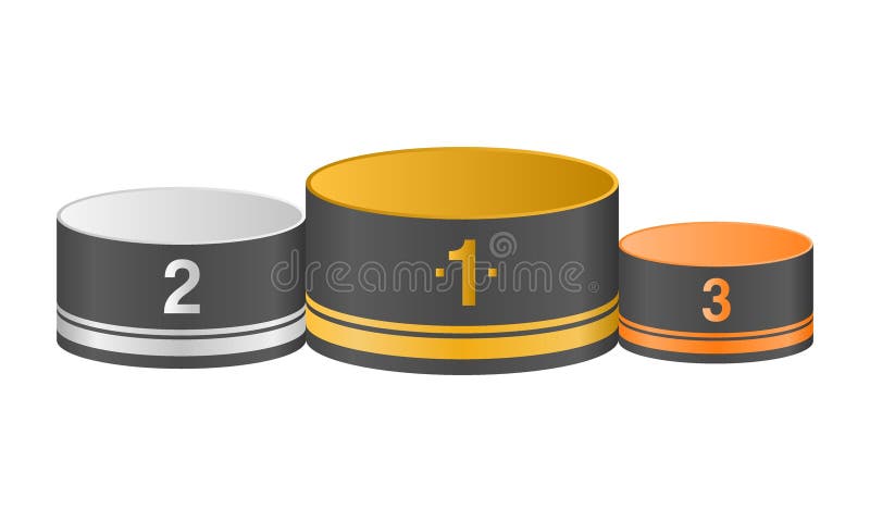 Champion Award Podium Vector on White Background Stock Vector ...
