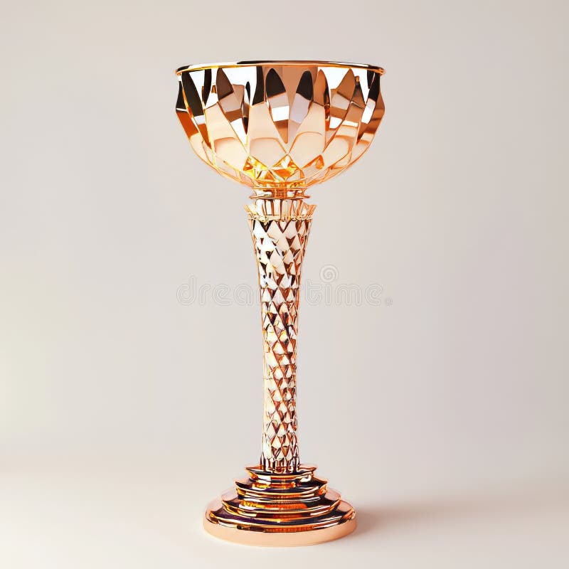 Champion Awarded Golden Trophy Cup, Depicted in an Image Stock Image ...