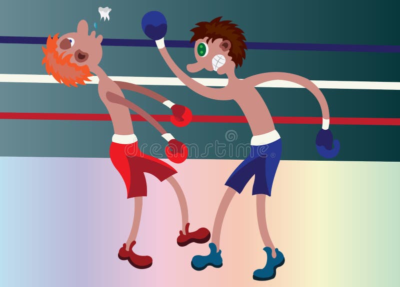 Knock Out Punch stock vector. Illustration of injured - 28343708