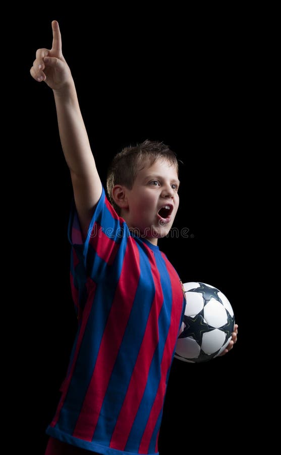 Champion boy on black stock photo. Image of champion - 20449412