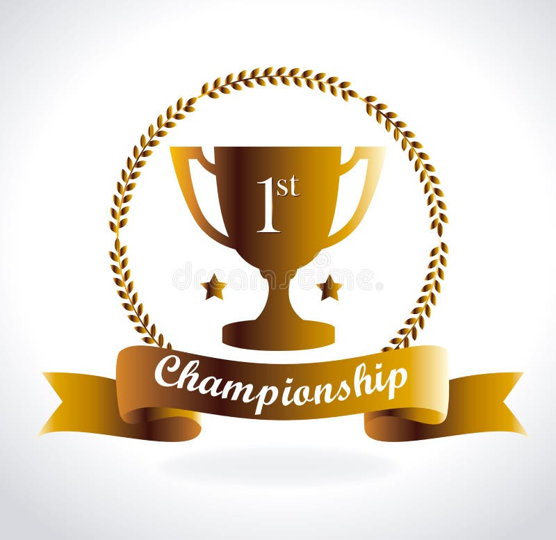 Champion design stock vector. Illustration of vector - 44449725
