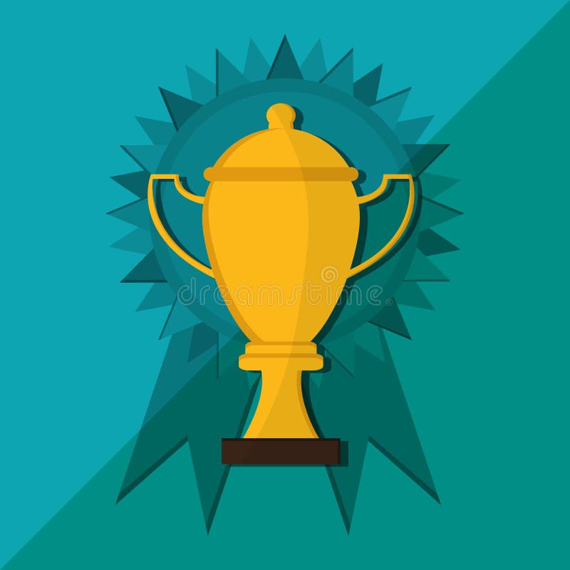 Champion Design. Winner Icon. Colorful Illustration Stock Vector ...
