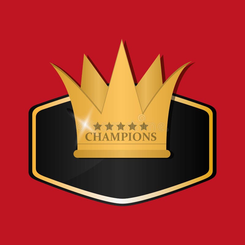 Champion Design. Winner Icon. Colorful Illustration Stock Vector ...