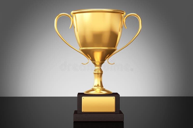 Champion Gold Cup Trophy stock image. Image of number - 68975377