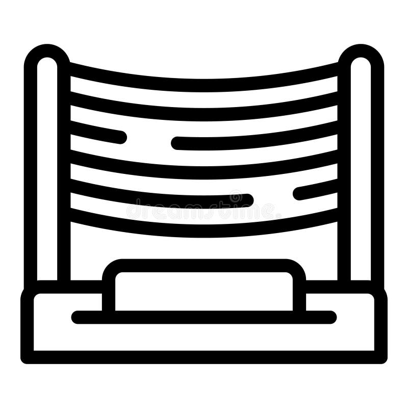 Champion Ring Icon Outline Vector. Boxing Match Stock Vector ...