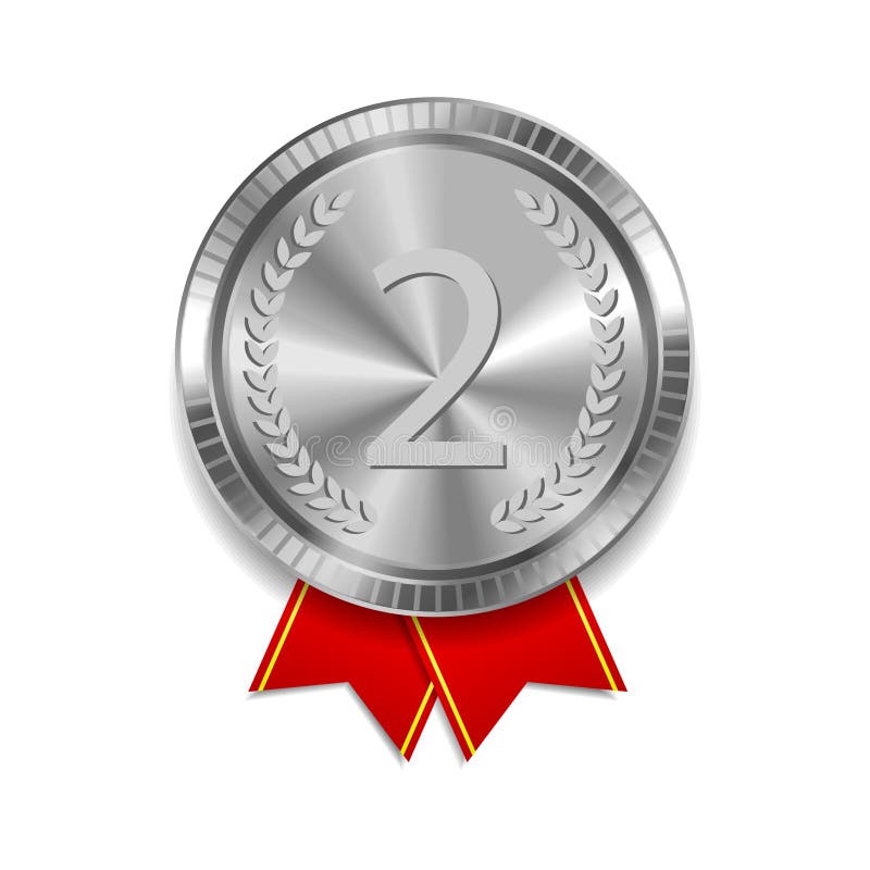 Champion Silver Medal with with a Concentric Circle Texture Pattern and ...