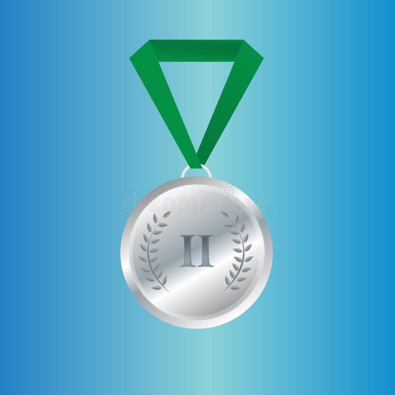 Champion Silver Medal with with a Concentric Circle Texture Pattern and ...